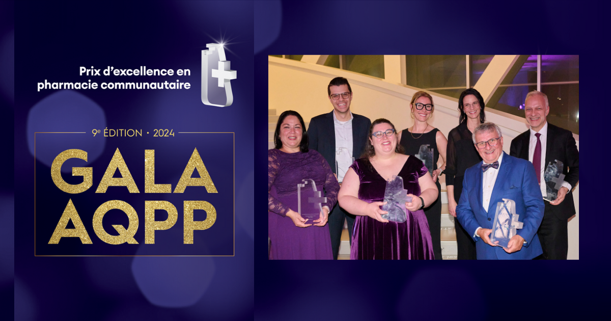 Prix d'excellence en pharmacie communautaire de l'AQPP - Mon pharmacien